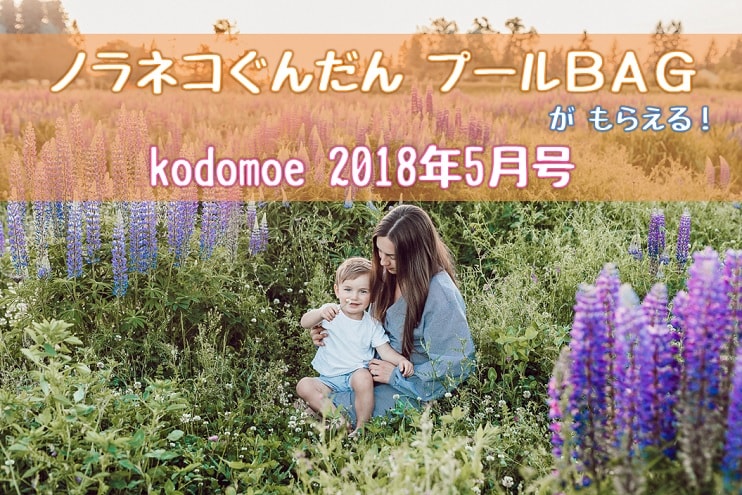 ノラネコぐんだんプールバッグがもらえる！kodomoe 2018年5月号│Mamma Ridea マンマリデア